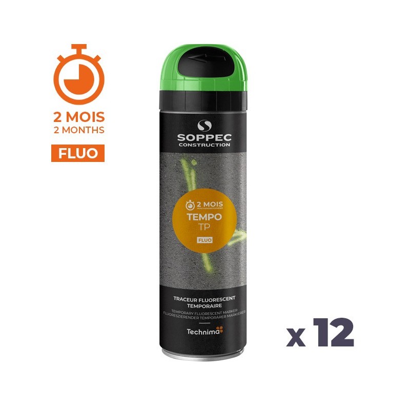 Fluorescent Temporary Marking Spray Paint TEMPO TP - SOPPEC | Technima